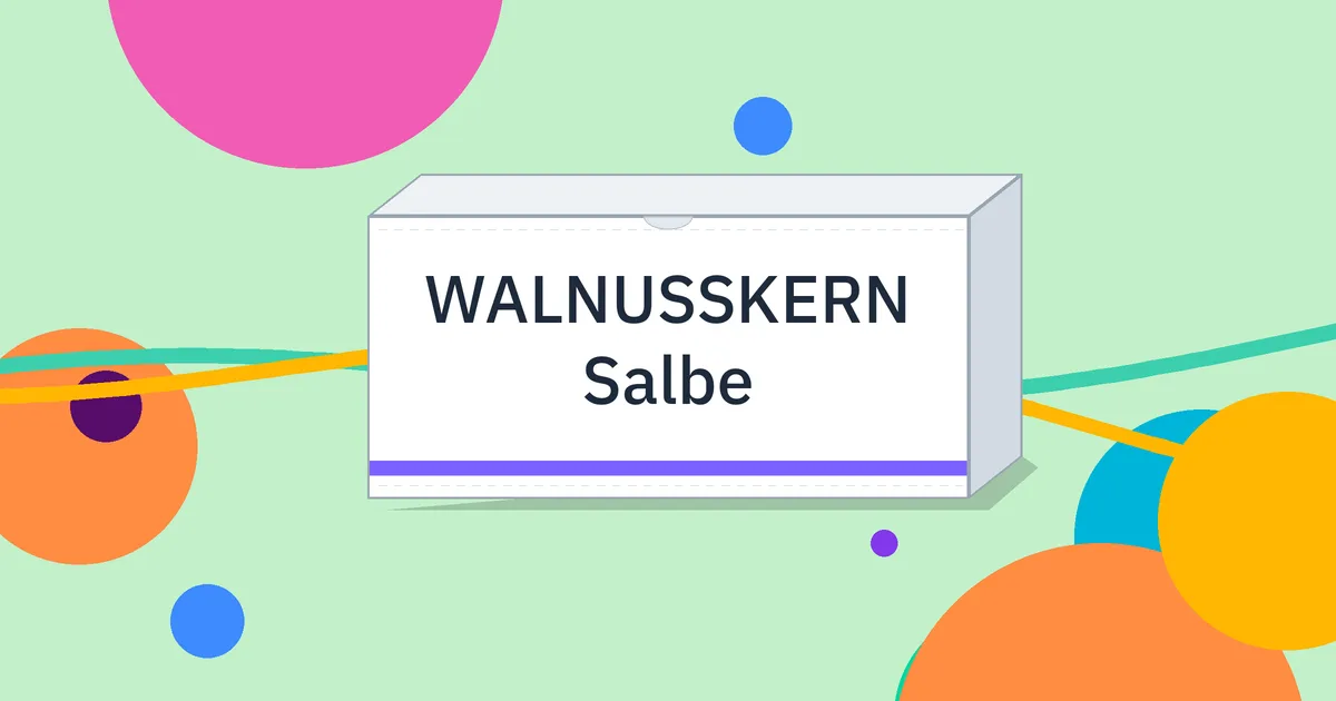 Symbolbild: Packung mit der Aufschrift WALNUSSKERN Salbe (PZN 19419078) – Verfügbarkeit und Bezug in Apotheken in Frankfurt am Main