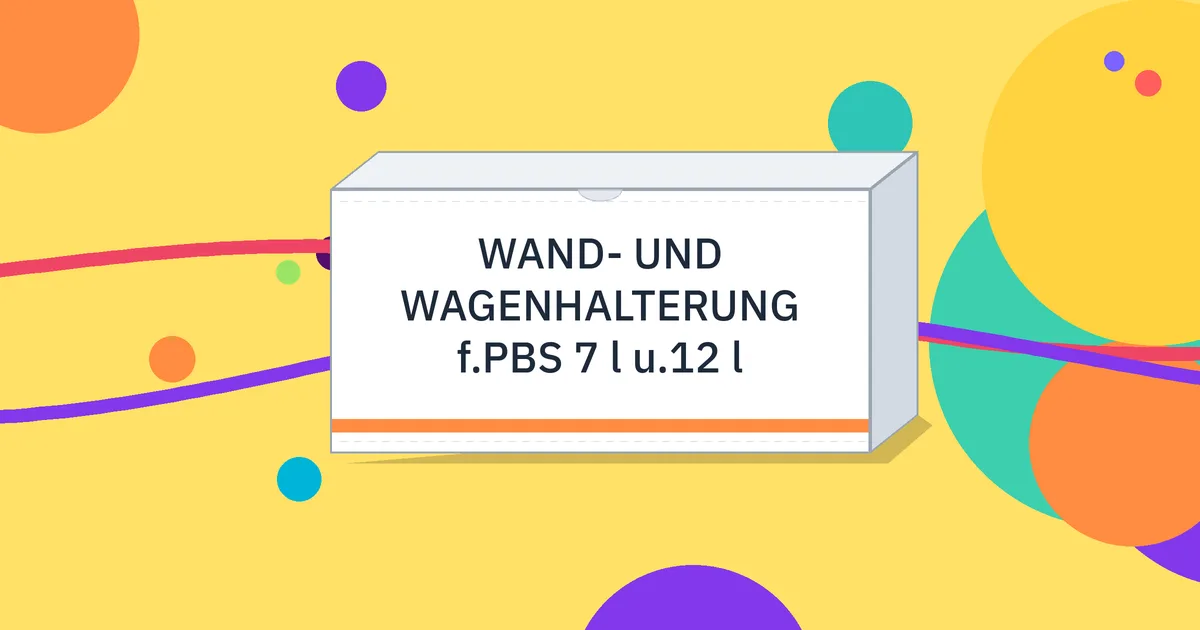 Symbolbild: Packung mit der Aufschrift WAND- UND WAGENHALTERUNG f.PBS 7 l u.12 l (PZN 09107099) – Verfügbarkeit und Bezug in Apotheken in Frankfurt am Main