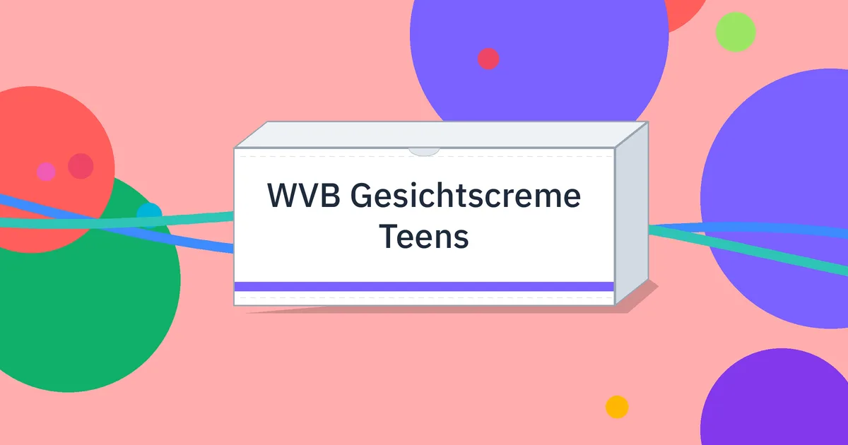 Symbolbild: Packung mit der Aufschrift WVB Gesichtscreme Teens (PZN 19170963) – Verfügbarkeit und Bezug in Apotheken in Frankfurt am Main