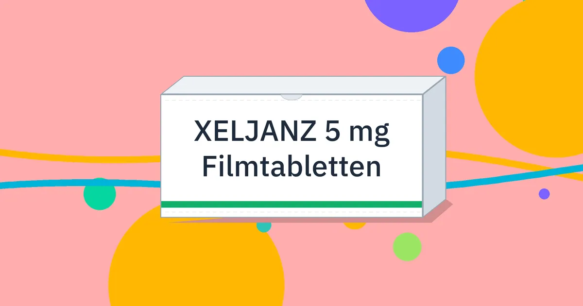 Symbolbild: Packung mit der Aufschrift XELJANZ 5 mg Filmtabletten (PZN 16487613) – Verfügbarkeit und Bezug in Apotheken in Frankfurt am Main