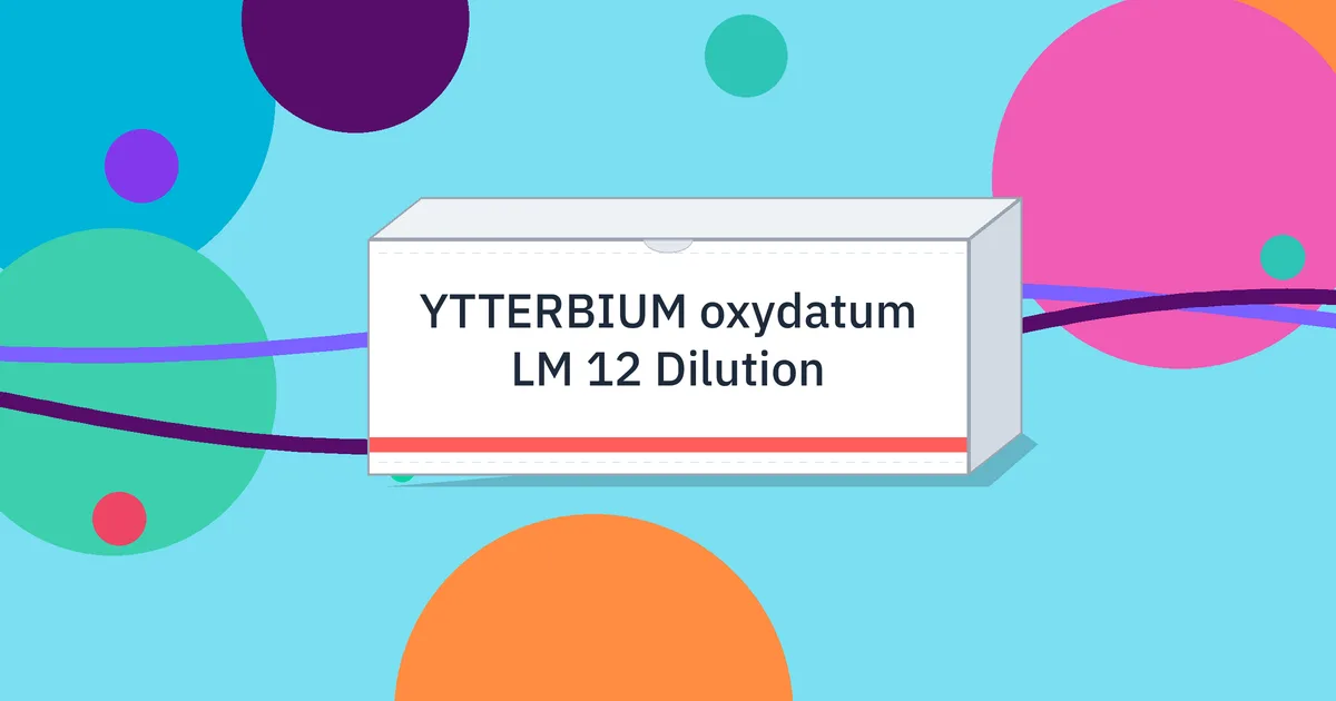 Symbolbild: Packung mit der Aufschrift YTTERBIUM oxydatum LM 12 Dilution (PZN 13286877) – Verfügbarkeit und Bezug in Apotheken in Frankfurt am Main