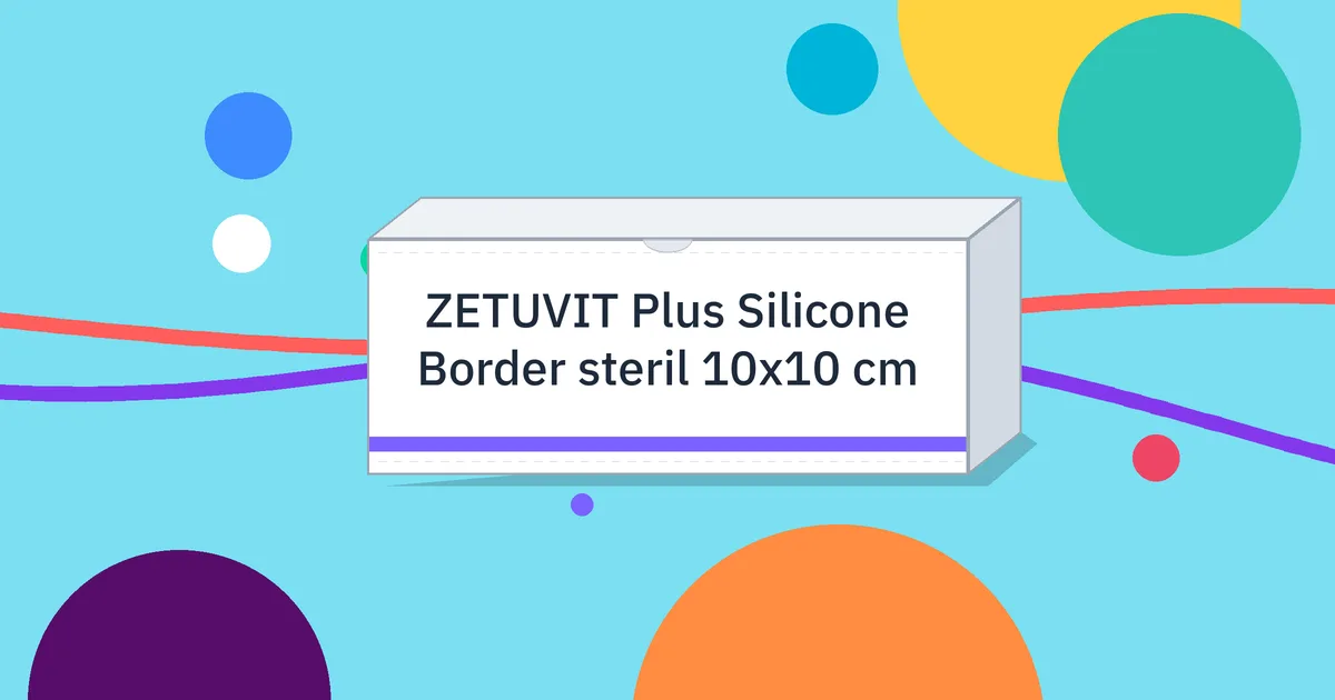 Symbolbild: Packung mit der Aufschrift ZETUVIT Plus Silicone Border steril 10x10 cm (PZN 16906151) – Verfügbarkeit und Bezug in Apotheken in Frankfurt am Main