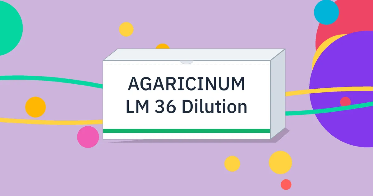 Symbolbild: Packung mit der Aufschrift AGARICINUM LM 36 Dilution (PZN 13303400) – Verfügbarkeit und Bezug in Apotheken in Frankfurt am Main