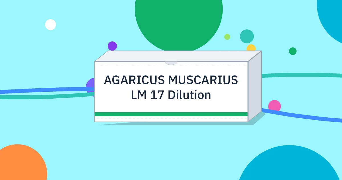 Symbolbild: Packung mit der Aufschrift AGARICUS MUSCARIUS LM 17 Dilution (PZN 12756312) – Verfügbarkeit und Bezug in Apotheken in Frankfurt am Main