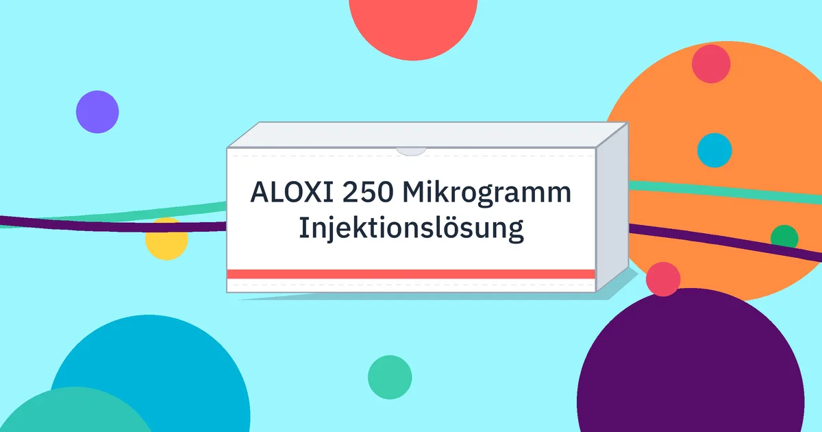 Symbolbild: Packung mit der Aufschrift ALOXI 250 Mikrogramm Injektionslösung (PZN 10398392) – Verfügbarkeit und Bezug in Apotheken in Frankfurt am Main
