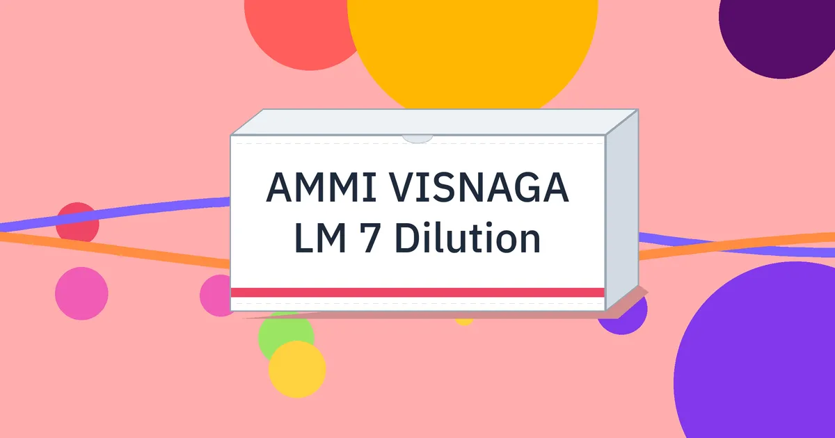Symbolbild: Packung mit der Aufschrift AMMI VISNAGA LM 7 Dilution (PZN 12760130) – Verfügbarkeit und Bezug in Apotheken in Frankfurt am Main