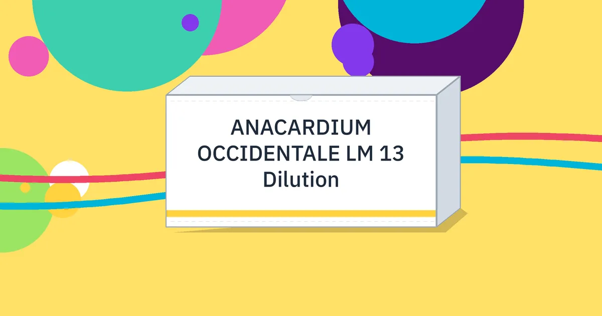 Symbolbild: Packung mit der Aufschrift ANACARDIUM OCCIDENTALE LM 13 Dilution (PZN 13327435) – Verfügbarkeit und Bezug in Apotheken in Frankfurt am Main