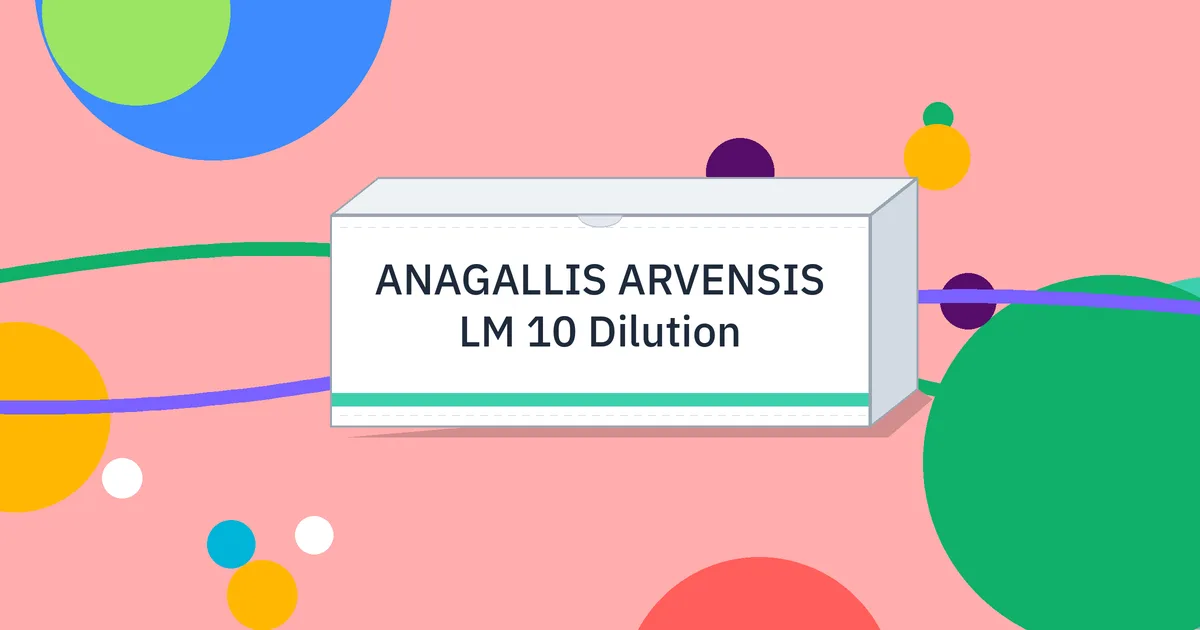 Symbolbild: Packung mit der Aufschrift ANAGALLIS ARVENSIS LM 10 Dilution (PZN 13327837) – Verfügbarkeit und Bezug in Apotheken in Frankfurt am Main