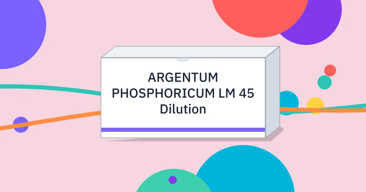 Symbolbild: Packung mit der Aufschrift ARGENTUM PHOSPHORICUM LM 45 Dilution (PZN 12769823) – Verfügbarkeit und Bezug in Apotheken in Frankfurt am Main