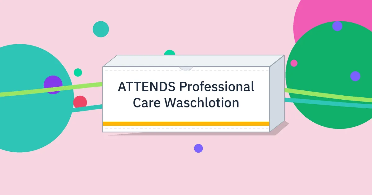 Symbolbild: Packung mit der Aufschrift ATTENDS Professional Care Waschlotion (PZN 11517367) – Verfügbarkeit und Bezug in Apotheken in Frankfurt am Main