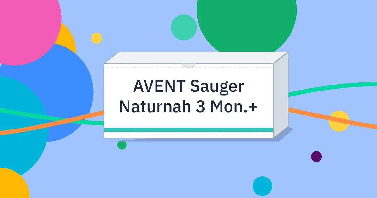 Symbolbild: Packung mit der Aufschrift AVENT Sauger Naturnah 3 Mon.+ (PZN 09435225) – Verfügbarkeit und Bezug in Apotheken in Frankfurt am Main