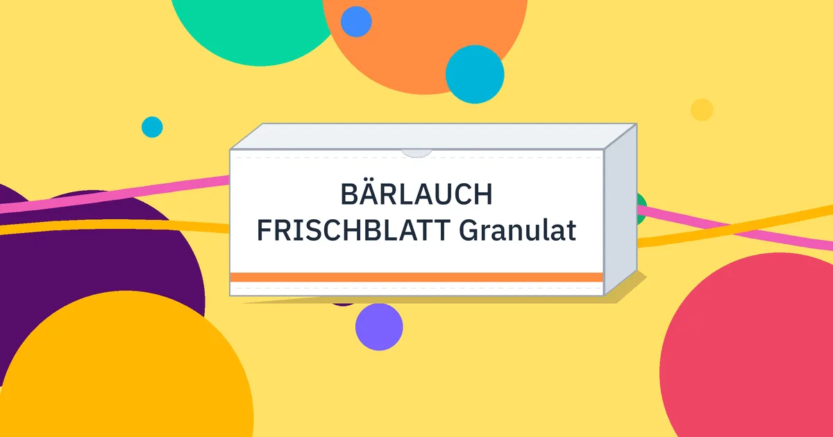 Symbolbild: Packung mit der Aufschrift BÄRLAUCH FRISCHBLATT Granulat (PZN 04926148) – Verfügbarkeit und Bezug in Apotheken in Frankfurt am Main