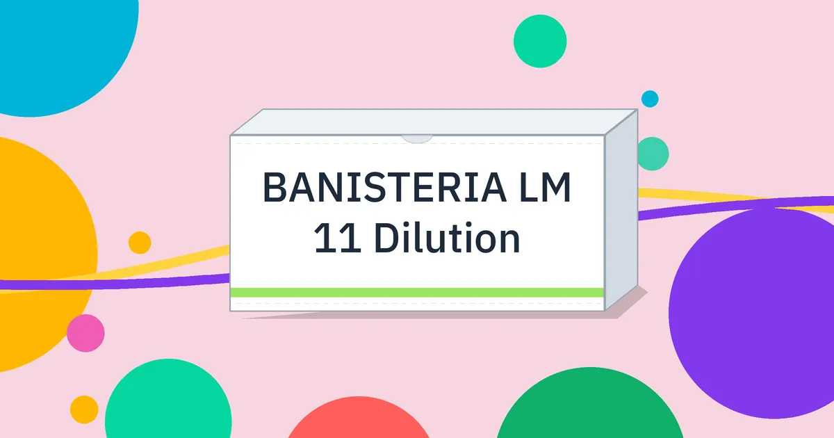Symbolbild: Packung mit der Aufschrift BANISTERIA LM 11 Dilution (PZN 13375658) – Verfügbarkeit und Bezug in Apotheken in Frankfurt am Main