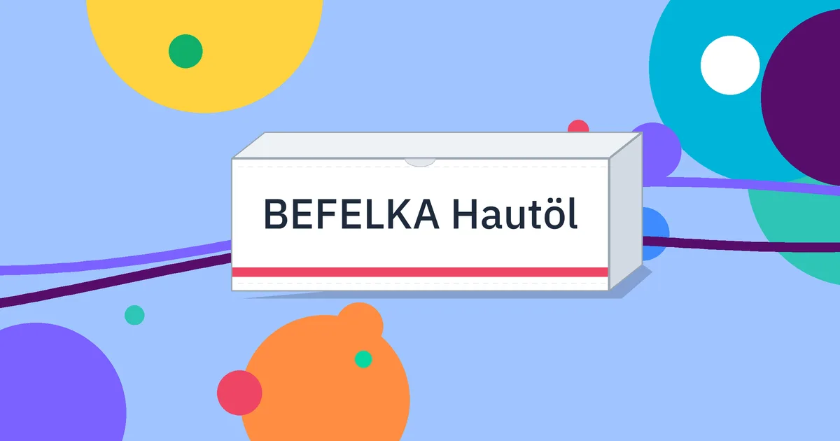 Symbolbild: Packung mit der Aufschrift BEFELKA Hautöl (PZN 02889673) – Verfügbarkeit und Bezug in Apotheken in Frankfurt am Main