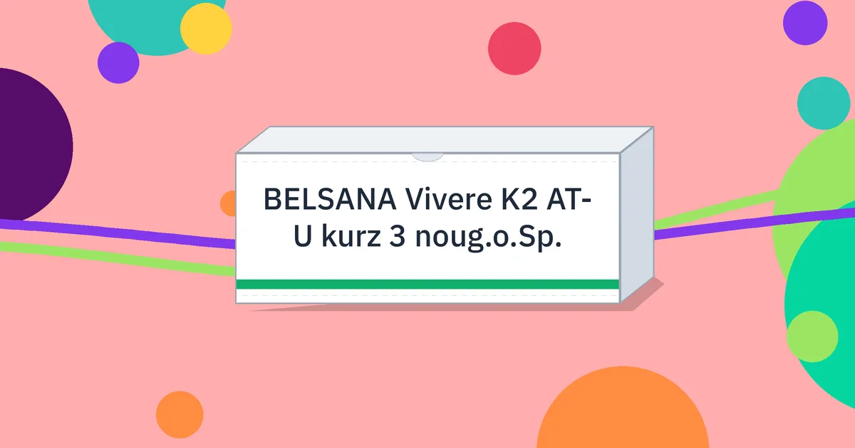 Symbolbild: Packung mit der Aufschrift BELSANA Vivere K2 AT-U kurz 3 noug.o.Sp. (PZN 08537372) – Verfügbarkeit und Bezug in Apotheken in Frankfurt am Main