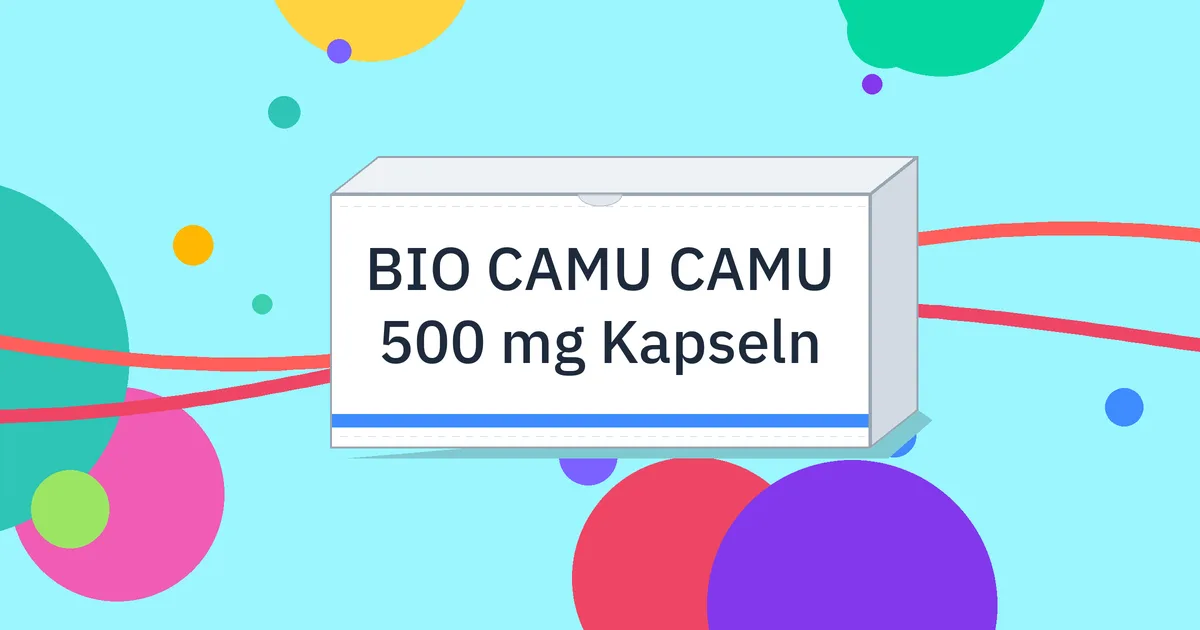 Symbolbild: Packung mit der Aufschrift BIO CAMU CAMU 500 mg Kapseln (PZN 10008014) – Verfügbarkeit und Bezug in Apotheken in Frankfurt am Main