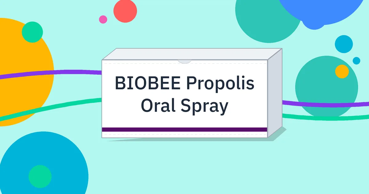 Symbolbild: Packung mit der Aufschrift BIOBEE Propolis Oral Spray (PZN 12543668) – Verfügbarkeit und Bezug in Apotheken in Frankfurt am Main