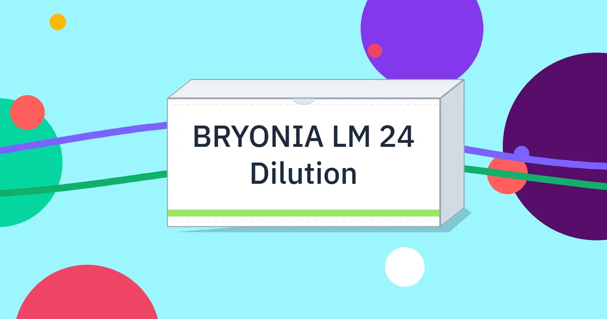 Symbolbild: Packung mit der Aufschrift BRYONIA LM 24 Dilution (PZN 12797133) – Verfügbarkeit und Bezug in Apotheken in Frankfurt am Main