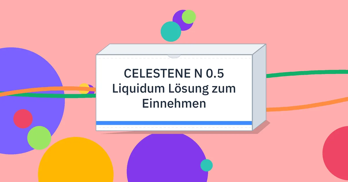 Symbolbild: Packung mit der Aufschrift CELESTENE N 0.5 Liquidum Lösung zum Einnehmen (PZN 11025032) – Verfügbarkeit und Bezug in Apotheken in Frankfurt am Main
