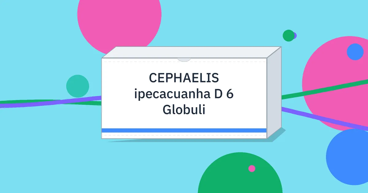 Symbolbild: Packung mit der Aufschrift CEPHAELIS ipecacuanha D 6 Globuli (PZN 11555592) – Verfügbarkeit und Bezug in Apotheken in Frankfurt am Main