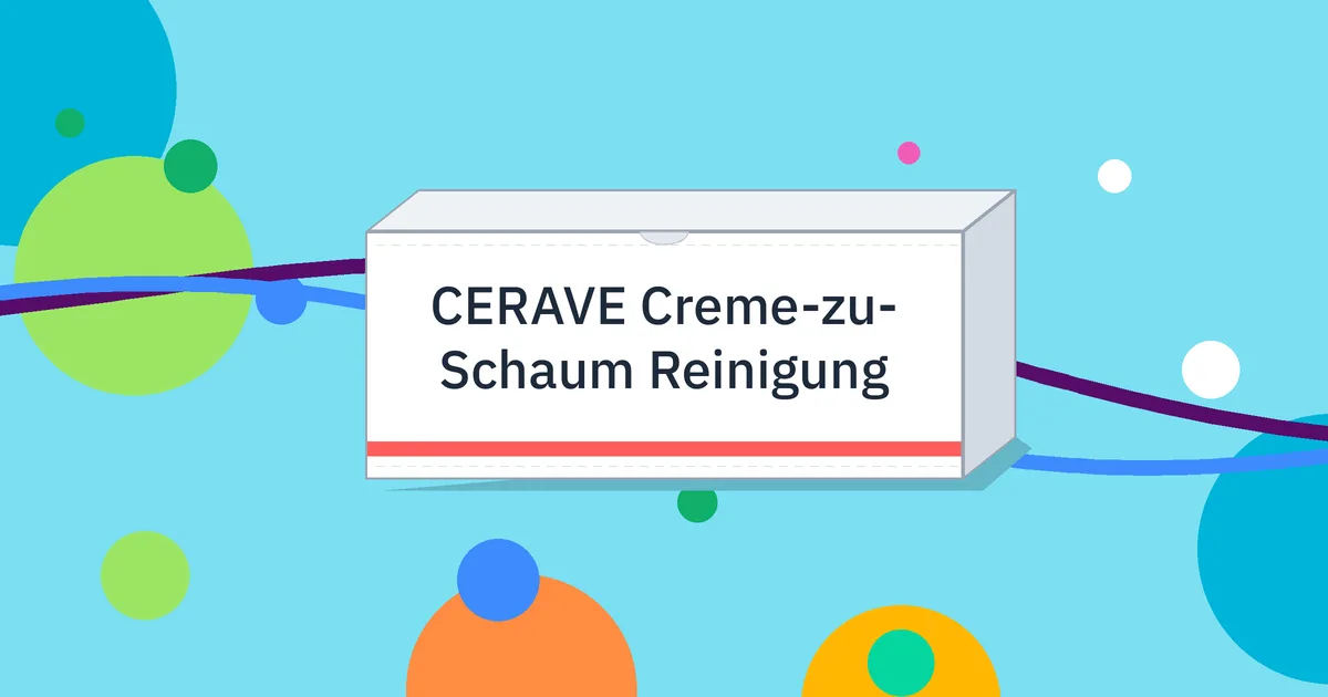 Symbolbild: Packung mit der Aufschrift CERAVE Creme-zu-Schaum Reinigung (PZN 18909917) – Verfügbarkeit und Bezug in Apotheken in Frankfurt am Main