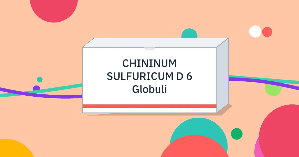 Symbolbild: Packung mit der Aufschrift CHININUM SULFURICUM D 6 Globuli (PZN 02638089) – Verfügbarkeit und Bezug in Apotheken in Frankfurt am Main