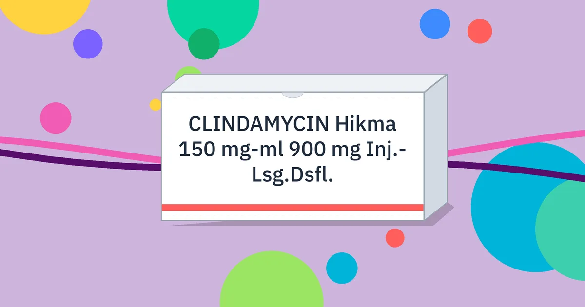 Symbolbild: Packung mit der Aufschrift CLINDAMYCIN Hikma 150 mg-ml 900 mg Inj.-Lsg.Dsfl. (PZN 04468527) – Verfügbarkeit und Bezug in Apotheken in Frankfurt am Main