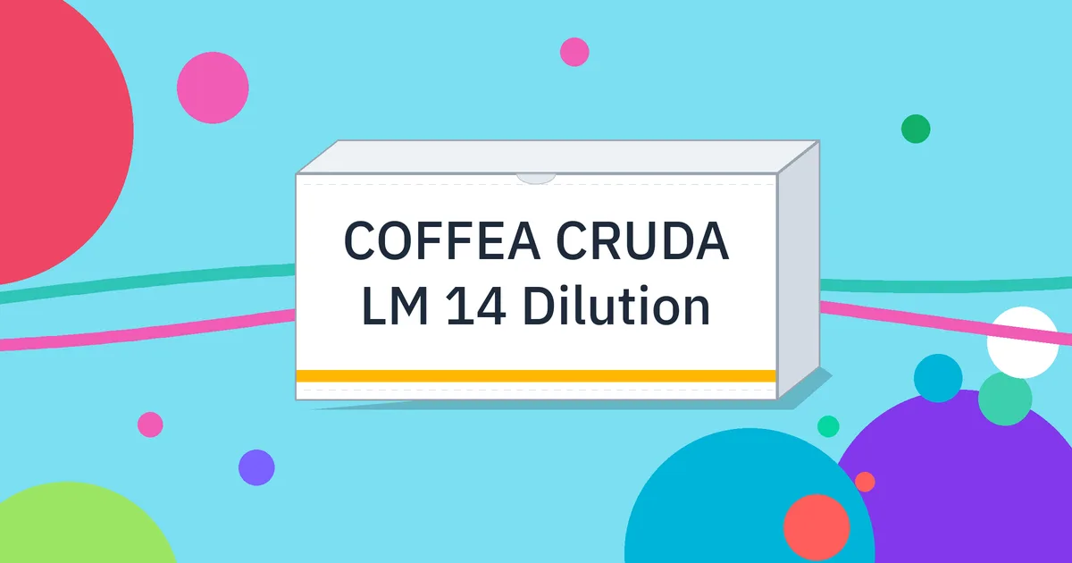 Symbolbild: Packung mit der Aufschrift COFFEA CRUDA LM 14 Dilution (PZN 12830899) – Verfügbarkeit und Bezug in Apotheken in Frankfurt am Main