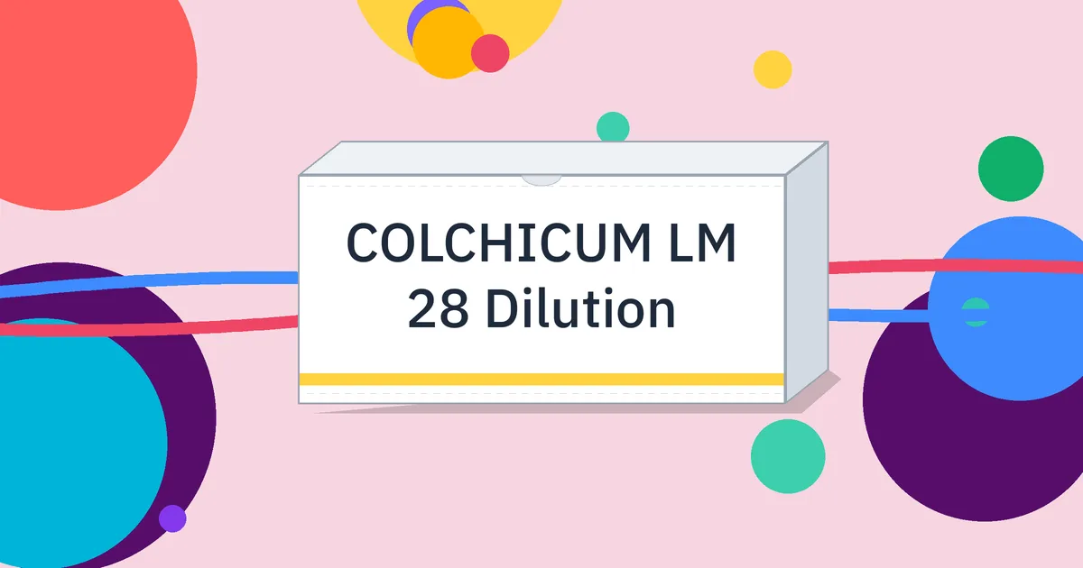 Symbolbild: Packung mit der Aufschrift COLCHICUM LM 28 Dilution (PZN 12832409) – Verfügbarkeit und Bezug in Apotheken in Frankfurt am Main