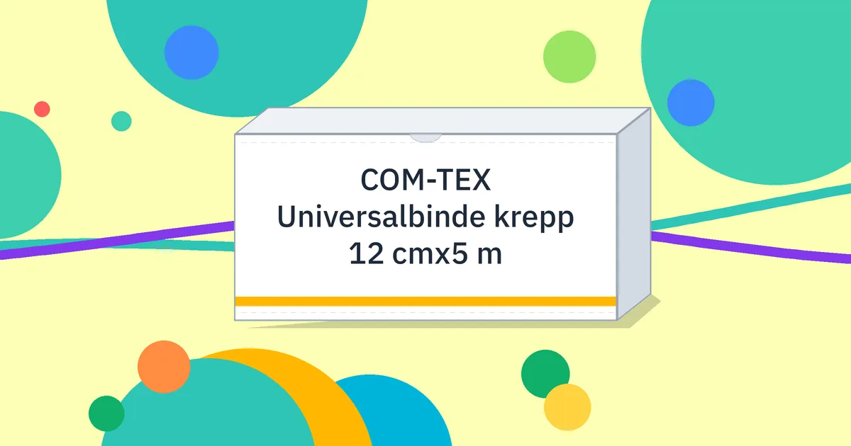 Symbolbild: Packung mit der Aufschrift COM-TEX Universalbinde krepp 12 cmx5 m (PZN 19113540) – Verfügbarkeit und Bezug in Apotheken in Frankfurt am Main
