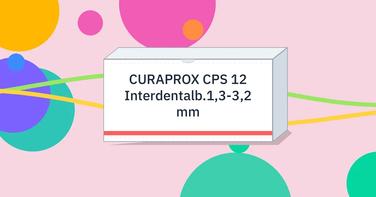 Symbolbild: Packung mit der Aufschrift CURAPROX CPS 12 Interdentalb.1,3-3,2 mm (PZN 05906521) – Verfügbarkeit und Bezug in Apotheken in Frankfurt am Main
