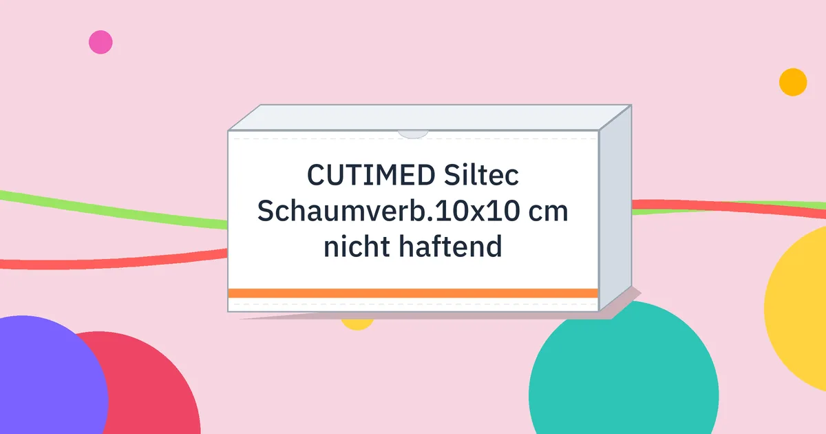 Symbolbild: Packung mit der Aufschrift CUTIMED Siltec Schaumverb.10x10 cm nicht haftend (PZN 18126888) – Verfügbarkeit und Bezug in Apotheken in Frankfurt am Main