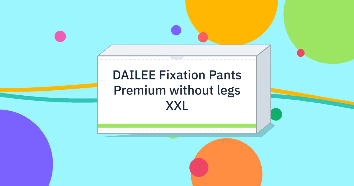 Symbolbild: Packung mit der Aufschrift DAILEE Fixation Pants Premium without legs XXL (PZN 13828491) – Verfügbarkeit und Bezug in Apotheken in Frankfurt am Main