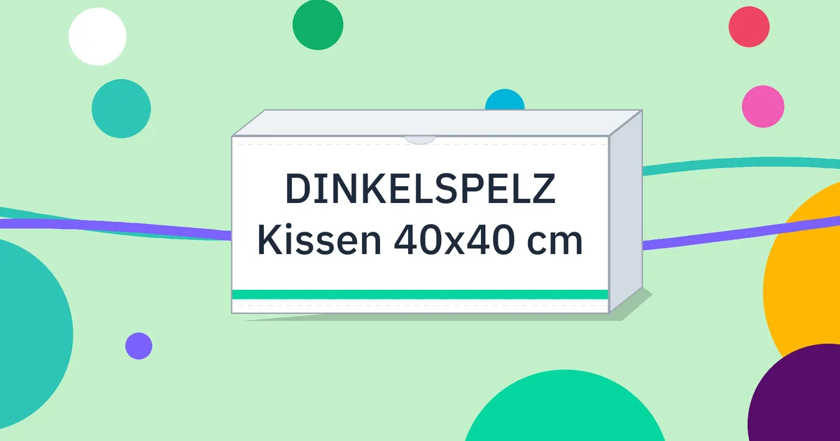 Symbolbild: Packung mit der Aufschrift DINKELSPELZ Kissen 40x40 cm (PZN 08610927) – Verfügbarkeit und Bezug in Apotheken in Frankfurt am Main
