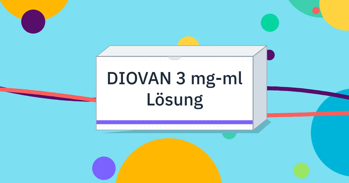 Symbolbild: Packung mit der Aufschrift DIOVAN 3 mg-ml Lösung (PZN 06303115) – Verfügbarkeit und Bezug in Apotheken in Frankfurt am Main