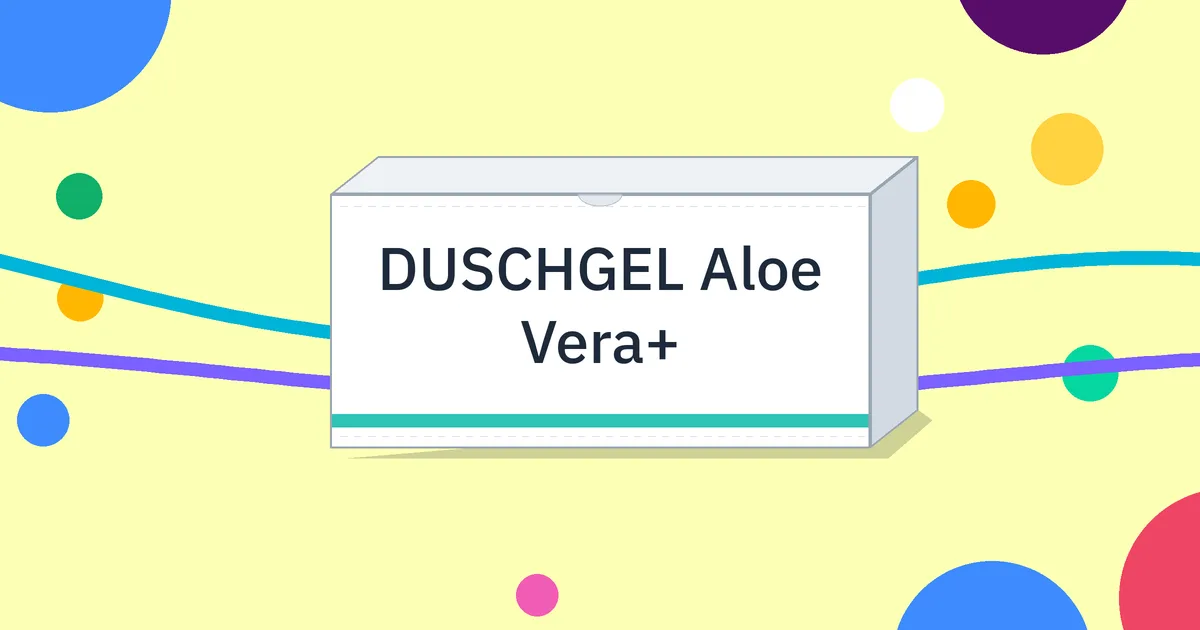Symbolbild: Packung mit der Aufschrift DUSCHGEL Aloe Vera+ (PZN 17427978) – Verfügbarkeit und Bezug in Apotheken in Frankfurt am Main