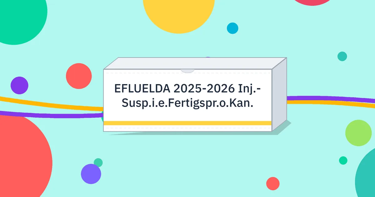 Symbolbild: Packung mit der Aufschrift EFLUELDA 2025-2026 Inj.-Susp.i.e.Fertigspr.o.Kan. (PZN 19403433) – Verfügbarkeit und Bezug in Apotheken in Frankfurt am Main