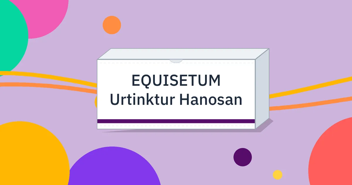 Symbolbild: Packung mit der Aufschrift EQUISETUM Urtinktur Hanosan (PZN 07431482) – Verfügbarkeit und Bezug in Apotheken in Frankfurt am Main