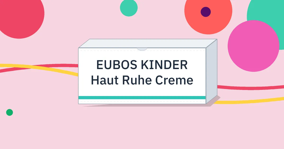 Symbolbild: Packung mit der Aufschrift EUBOS KINDER Haut Ruhe Creme (PZN 05133295) – Verfügbarkeit und Bezug in Apotheken in Frankfurt am Main