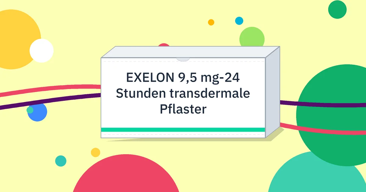 Symbolbild: Packung mit der Aufschrift EXELON 9,5 mg-24 Stunden transdermale Pflaster (PZN 10792456) – Verfügbarkeit und Bezug in Apotheken in Frankfurt am Main