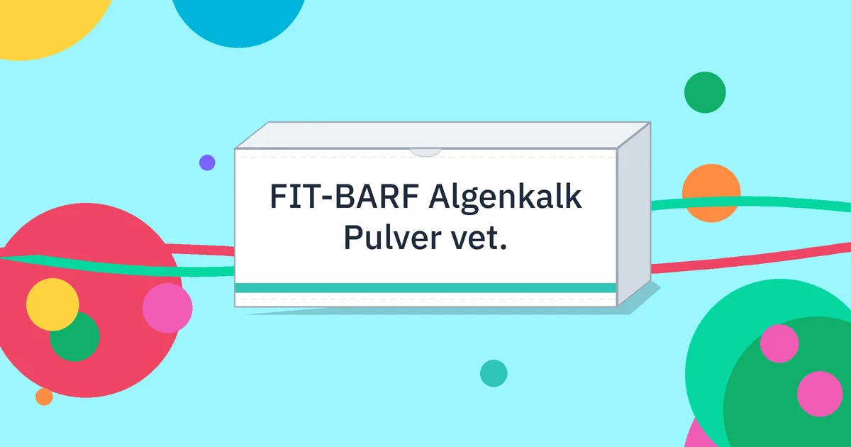 Symbolbild: Packung mit der Aufschrift FIT-BARF Algenkalk Pulver vet. (PZN 04710017) – Verfügbarkeit und Bezug in Apotheken in Frankfurt am Main