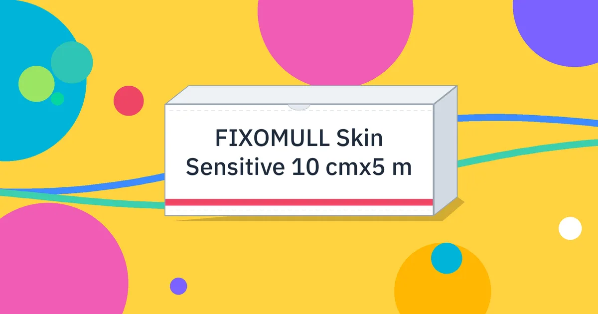 Symbolbild: Packung mit der Aufschrift FIXOMULL Skin Sensitive 10 cmx5 m (PZN 17842418) – Verfügbarkeit und Bezug in Apotheken in Frankfurt am Main