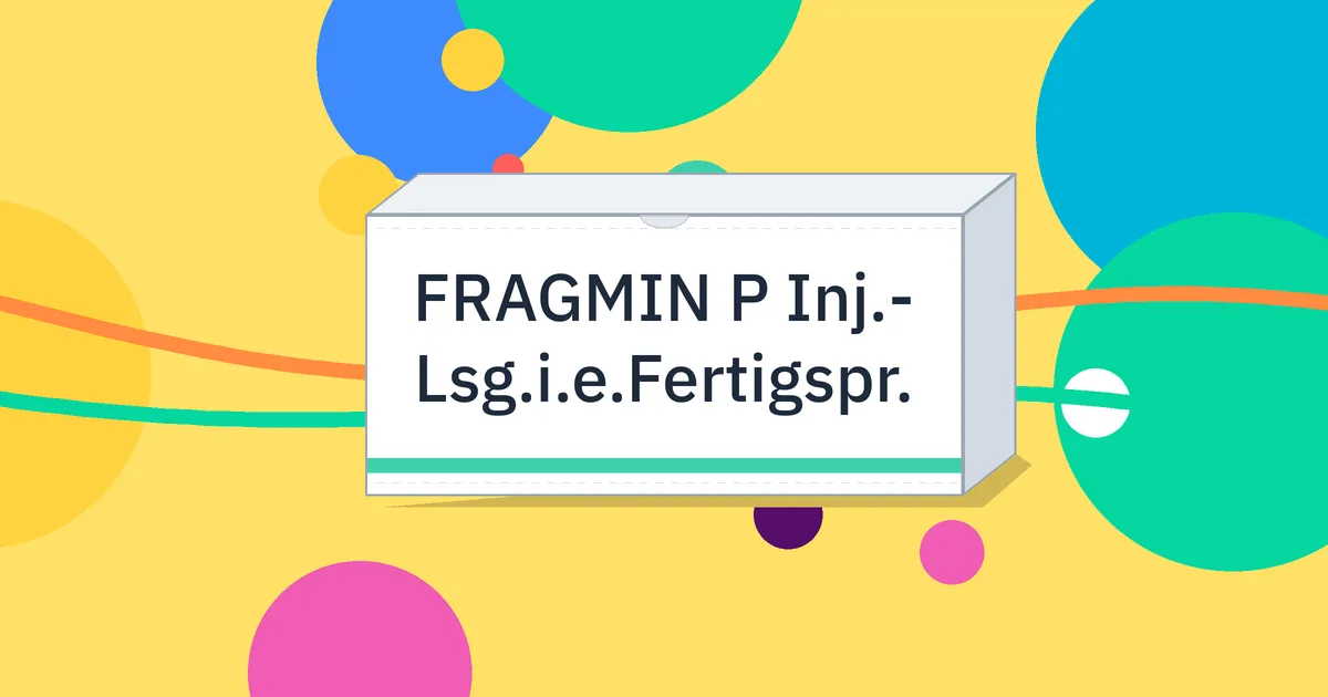 Symbolbild: Packung mit der Aufschrift FRAGMIN P Inj.-Lsg.i.e.Fertigspr. (PZN 00657177) – Verfügbarkeit und Bezug in Apotheken in Frankfurt am Main