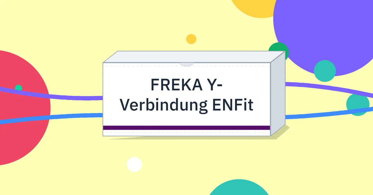 Symbolbild: Packung mit der Aufschrift FREKA Y-Verbindung ENFit (PZN 11517143) – Verfügbarkeit und Bezug in Apotheken in Frankfurt am Main