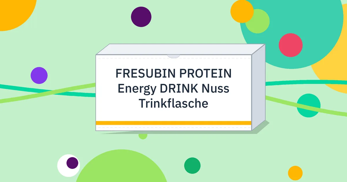 Symbolbild: Packung mit der Aufschrift FRESUBIN PROTEIN Energy DRINK Nuss Trinkflasche (PZN 06698740) – Verfügbarkeit und Bezug in Apotheken in Frankfurt am Main