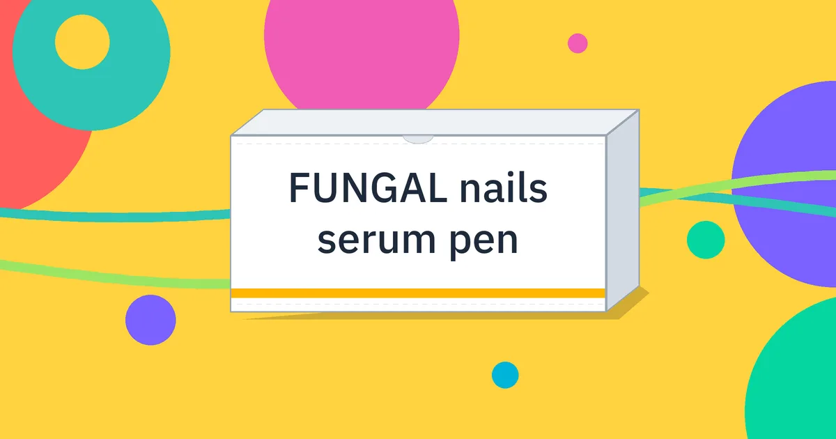 Symbolbild: Packung mit der Aufschrift FUNGAL nails serum pen (PZN 19859624) – Verfügbarkeit und Bezug in Apotheken in Frankfurt am Main