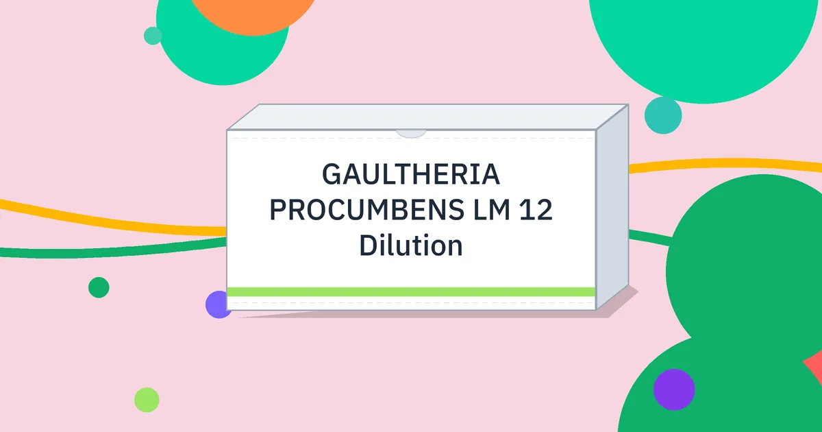 Symbolbild: Packung mit der Aufschrift GAULTHERIA PROCUMBENS LM 12 Dilution (PZN 13498964) – Verfügbarkeit und Bezug in Apotheken in Frankfurt am Main