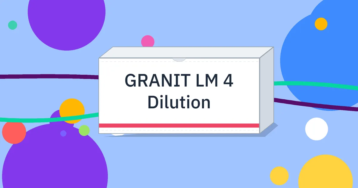 Symbolbild: Packung mit der Aufschrift GRANIT LM 4 Dilution (PZN 12881193) – Verfügbarkeit und Bezug in Apotheken in Frankfurt am Main