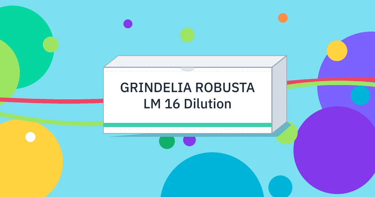 Symbolbild: Packung mit der Aufschrift GRINDELIA ROBUSTA LM 16 Dilution (PZN 13547036) – Verfügbarkeit und Bezug in Apotheken in Frankfurt am Main