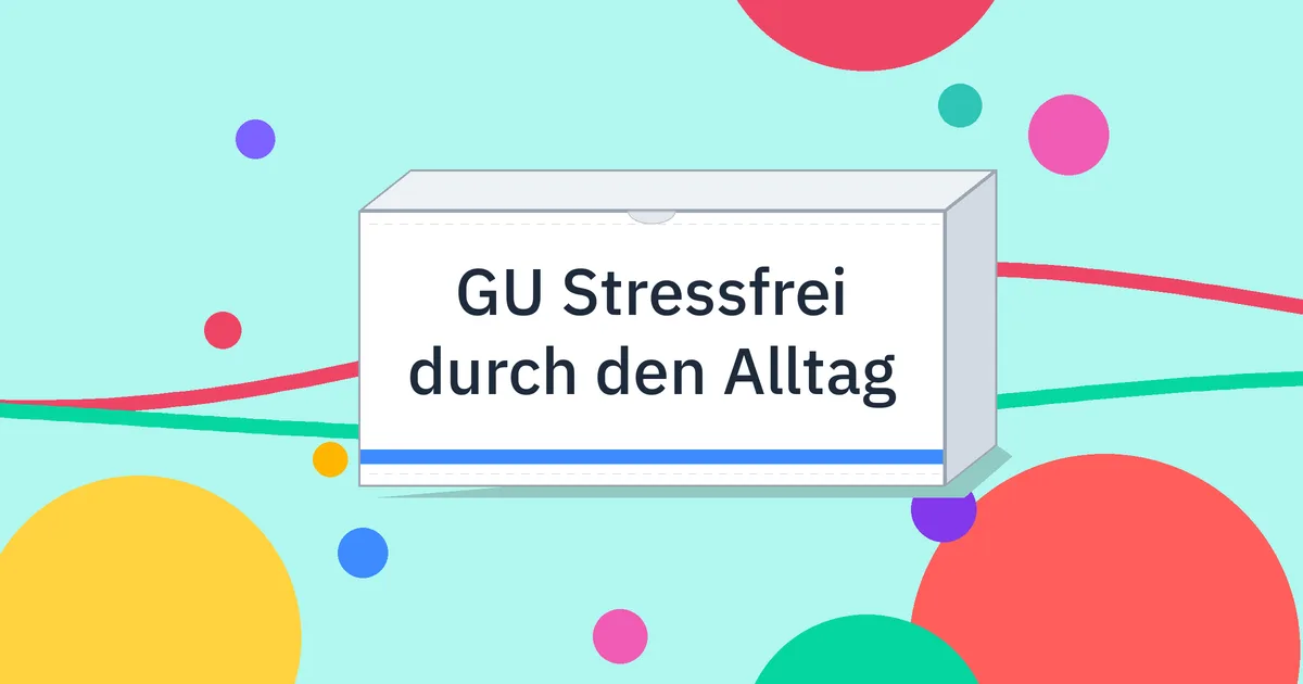 Symbolbild: Packung mit der Aufschrift GU Stressfrei durch den Alltag (PZN 18738574) – Verfügbarkeit und Bezug in Apotheken in Frankfurt am Main